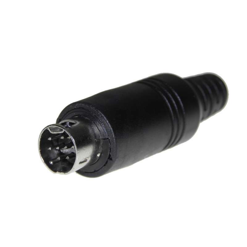 GX12, MINI DIN, METAL, INLINE, 4P, (F)